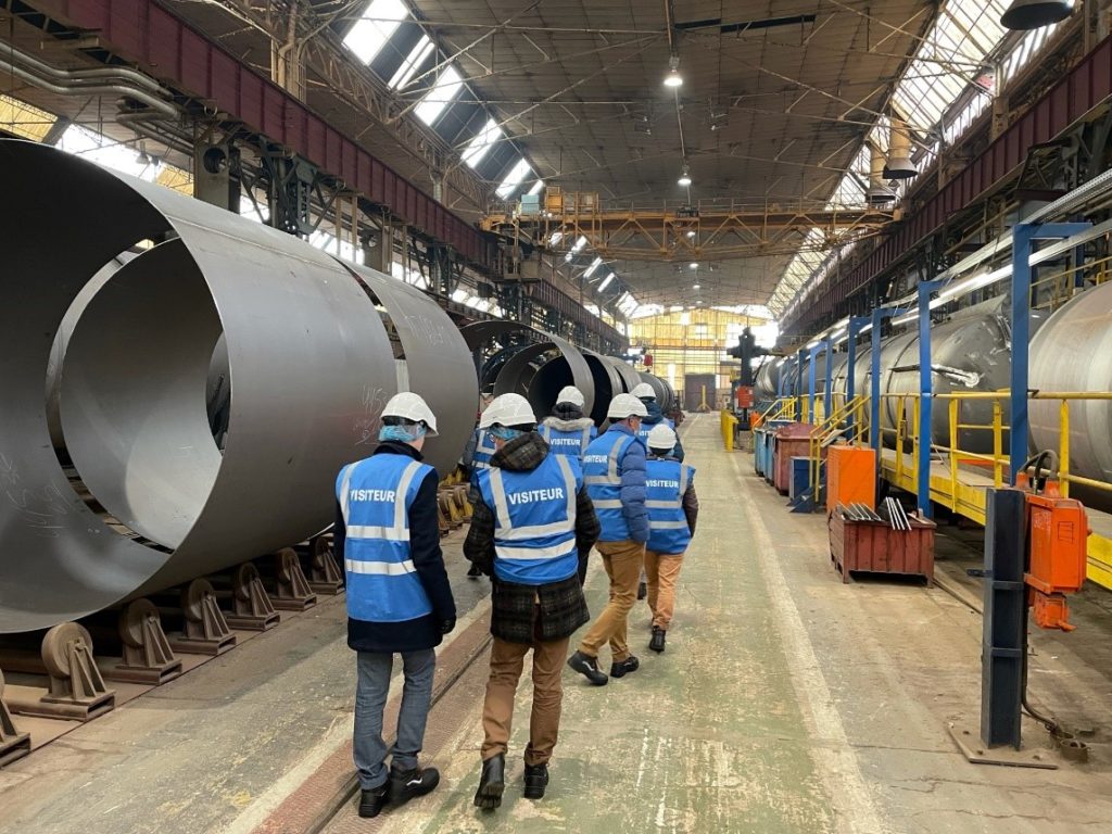 Visite de l’usine du Groupe Millet à Douai par les équipes de Flexam Invest